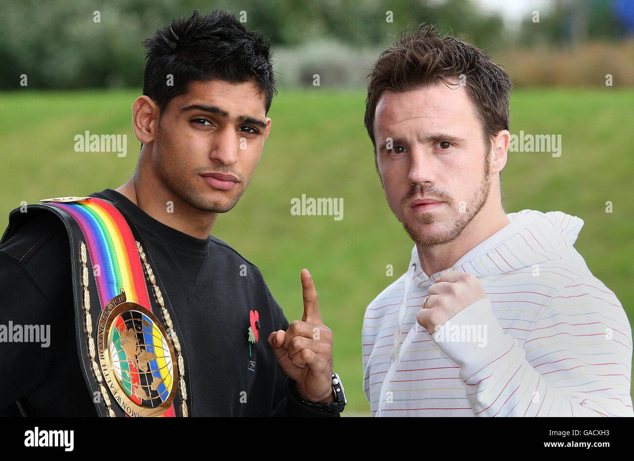 Graham earl during a press conference at bolton arena hi-res stock ...