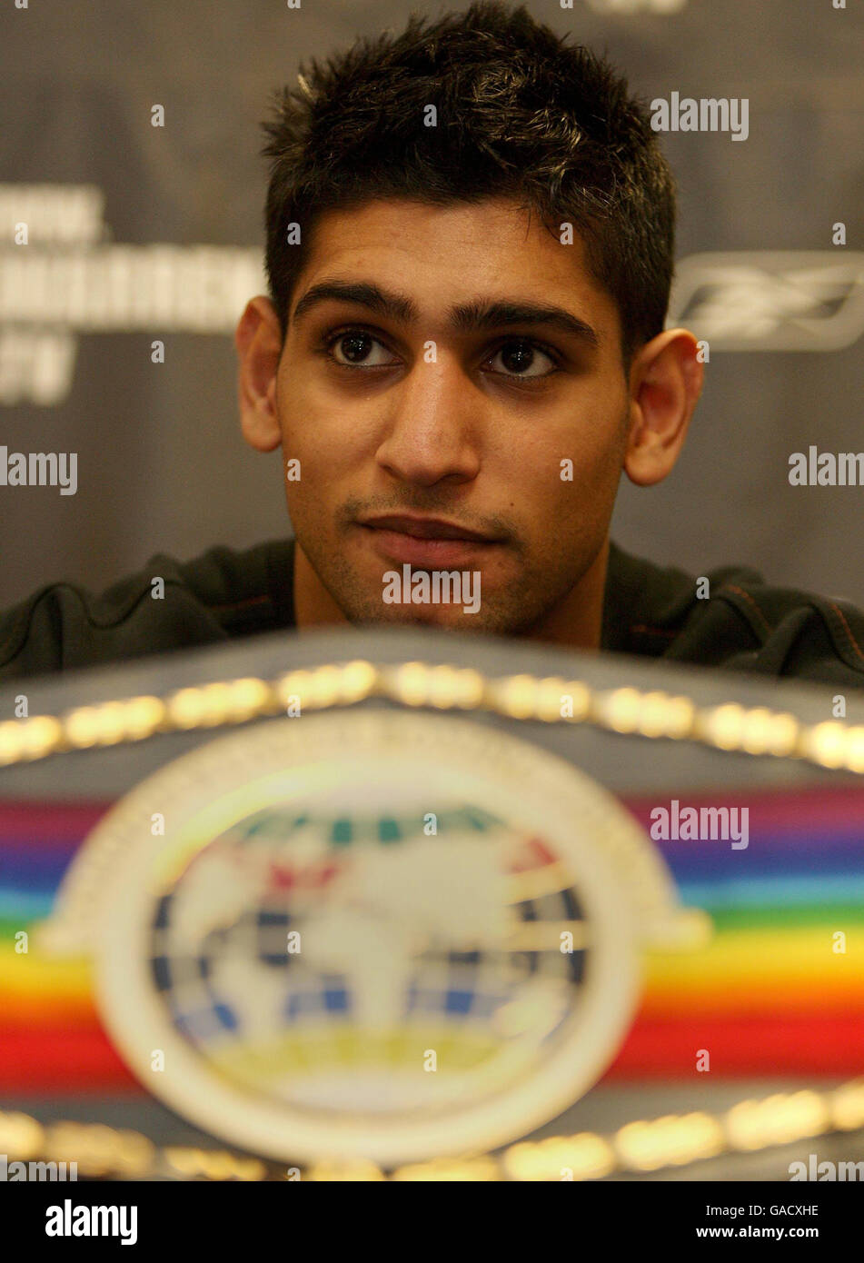 Graham earl during a press conference at bolton arena hi-res stock ...