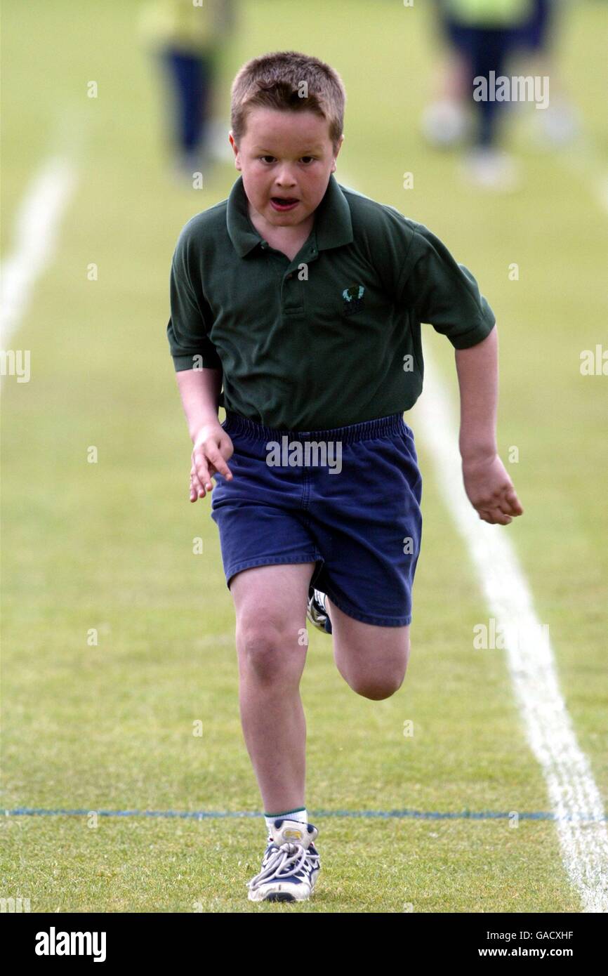 Athletics - The Elms School Sports Day Stock Photo - Alamy