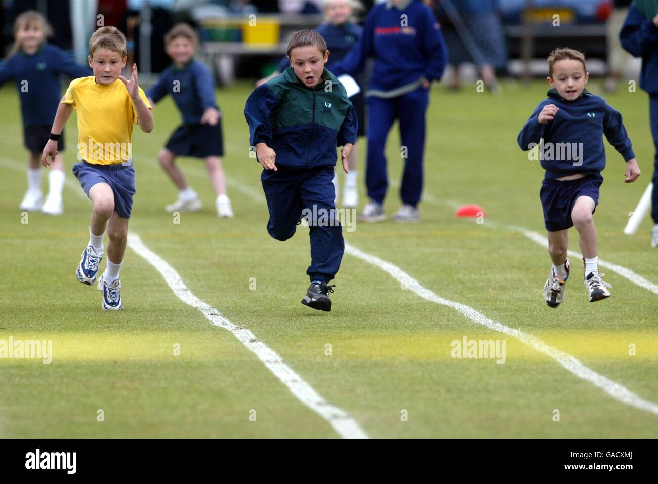 Athletics - The Elms School Sports Day Stock Photo - Alamy