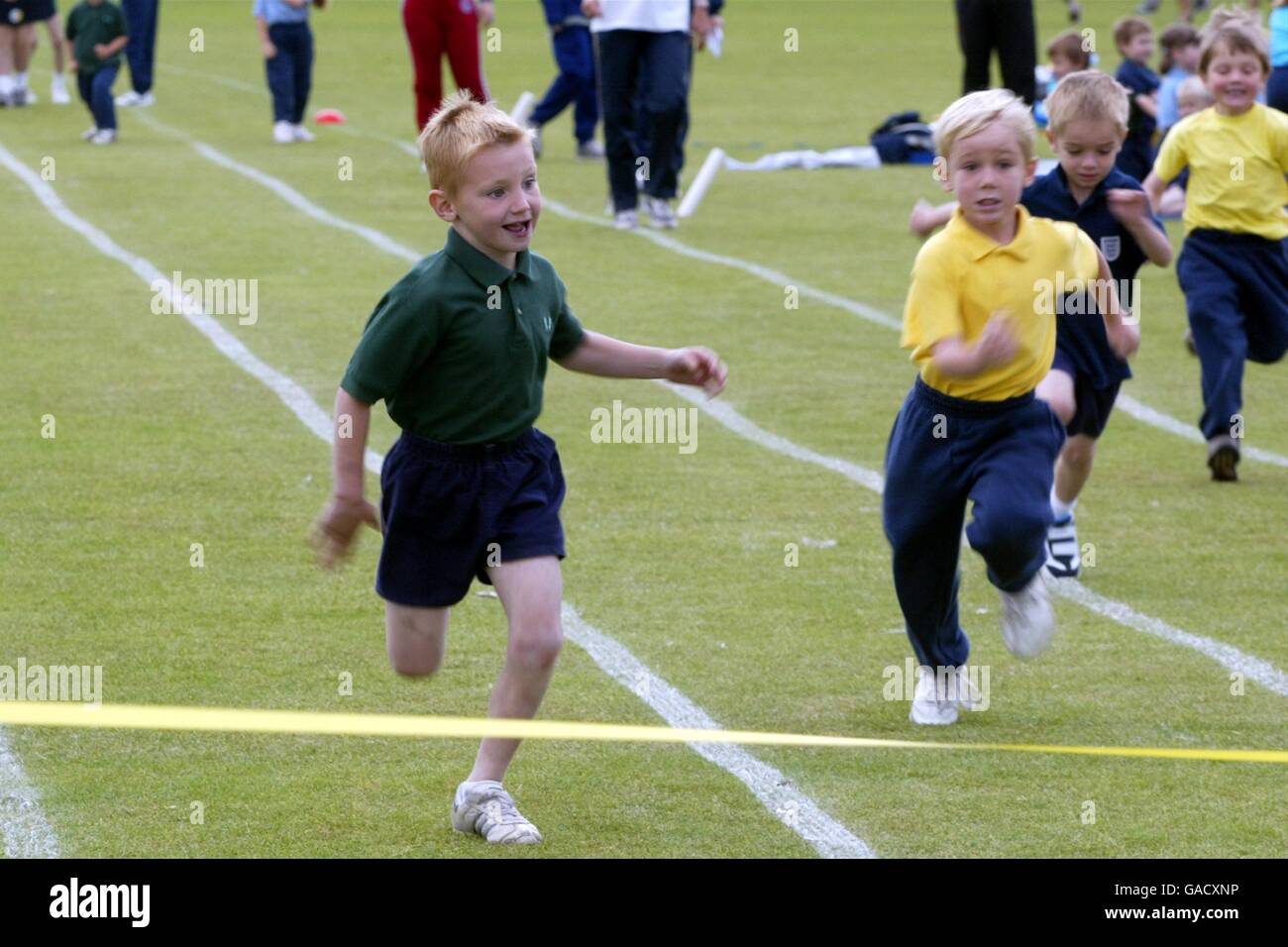 Athletics - The Elms School Sports Day Stock Photo - Alamy