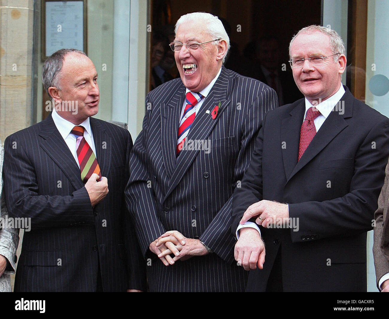 Pictured left to right, Irish Foreign minister Dermot Ahern, First ...