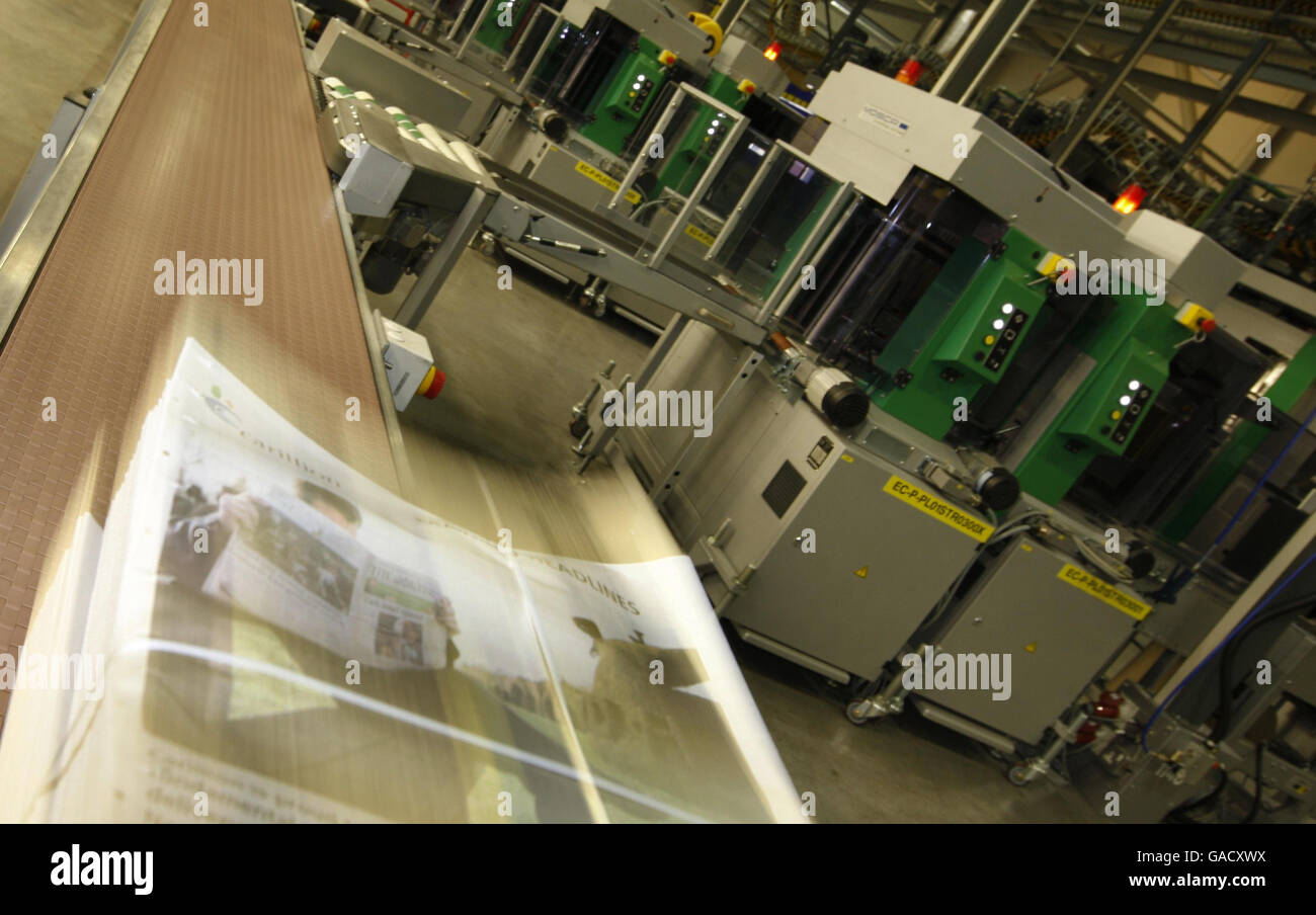 Eurocentral printing plant opens in Scotland Stock Photo - Alamy