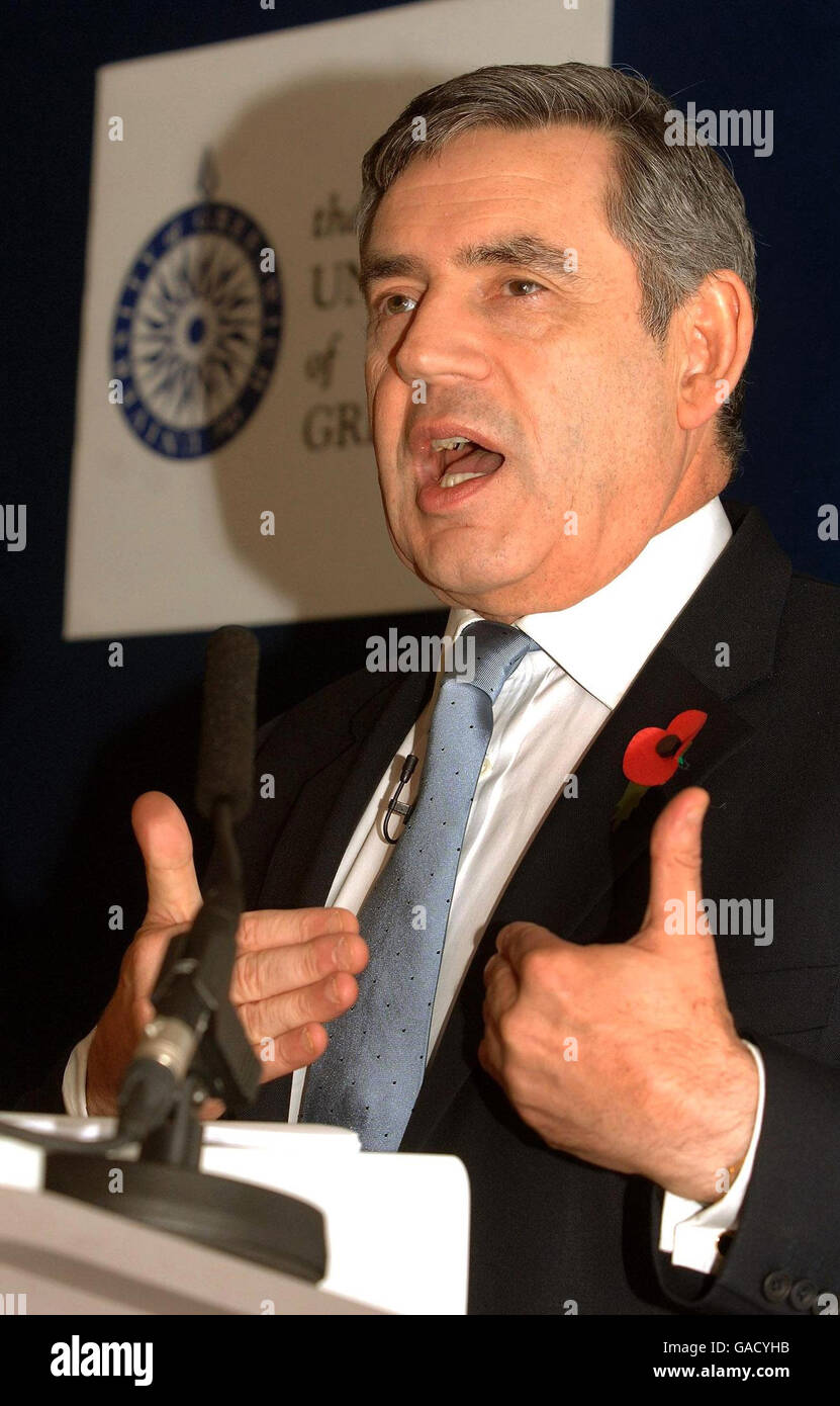 Gordon brown gives education speech hi-res stock photography and images ...