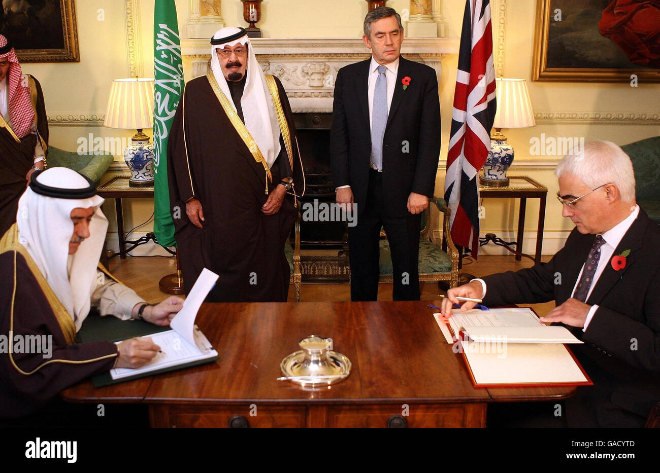 King Abdullah at 10 Downing Street Stock Photo - Alamy