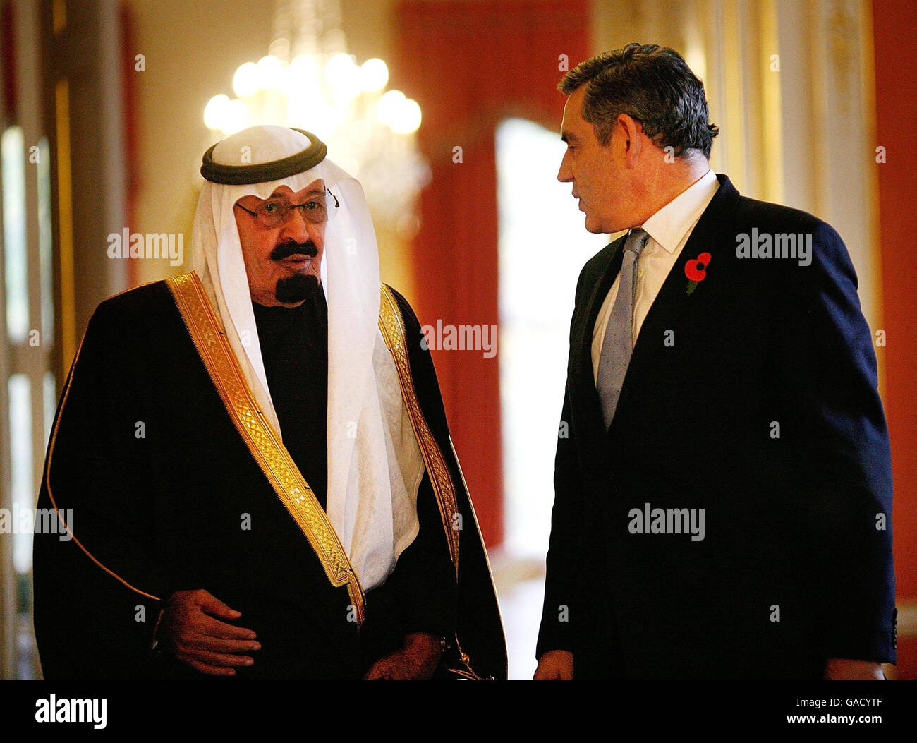 King Abdullah at 10 Downing Street Stock Photo - Alamy