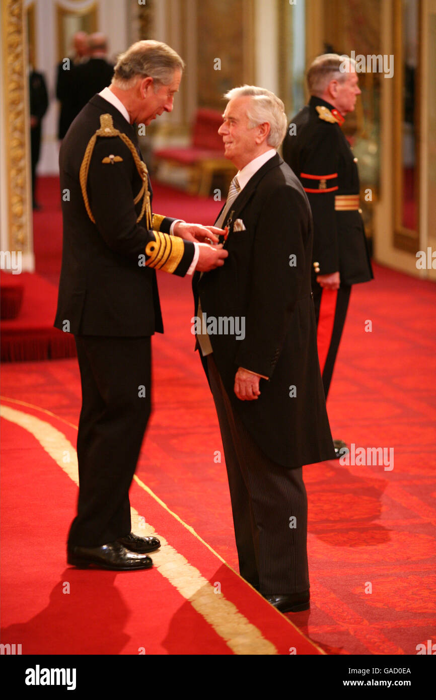 Mr. James Bell from Radlett is made an MBE by the Prince of Wales at ...