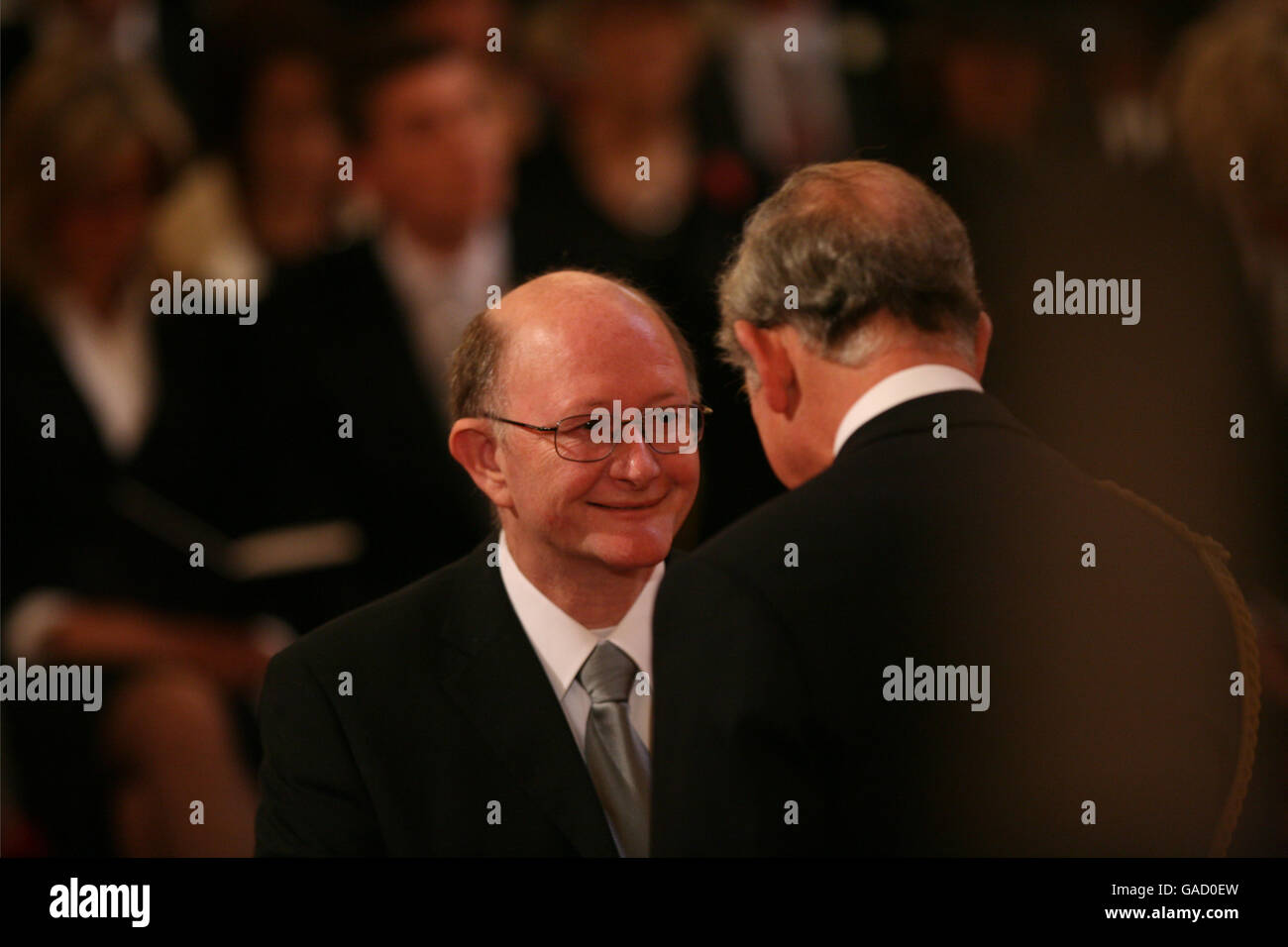 Mr. Martin Oakley from Oxted is made an MBE by the Prince of Wales at ...
