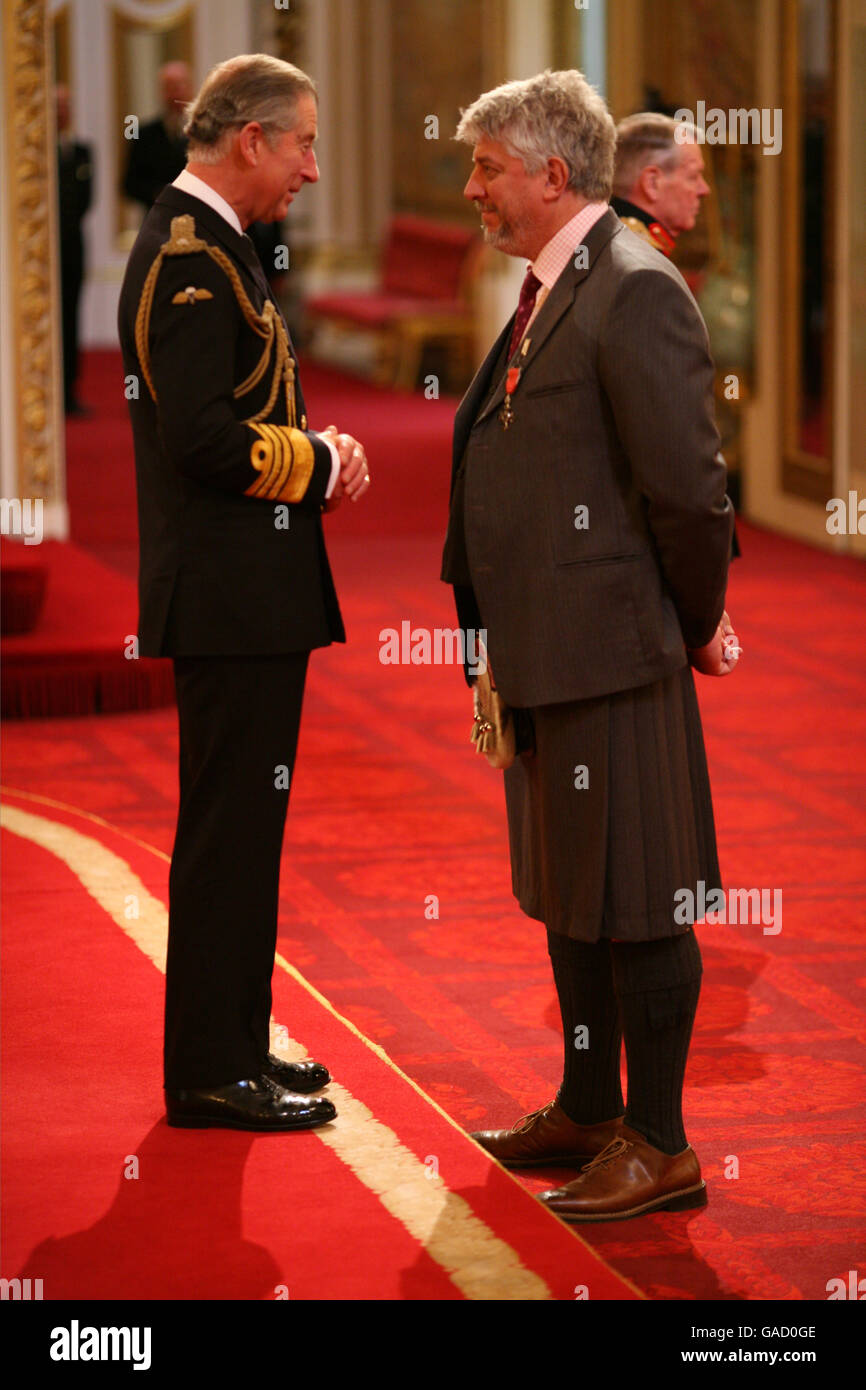 Mr. Nicholas Hopkinson from Northwich is made an MBE by the Prince of ...