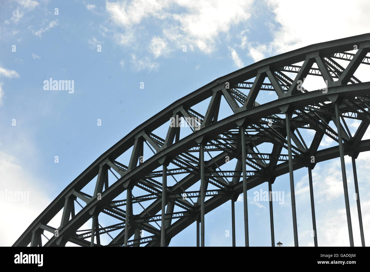 Tyne Bridge Newcastle with blue sky Stock Photo - Alamy