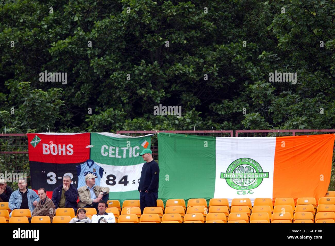 Soccer - Friendly - Shelbourne v Celtic. Celtic's fans watch their ...