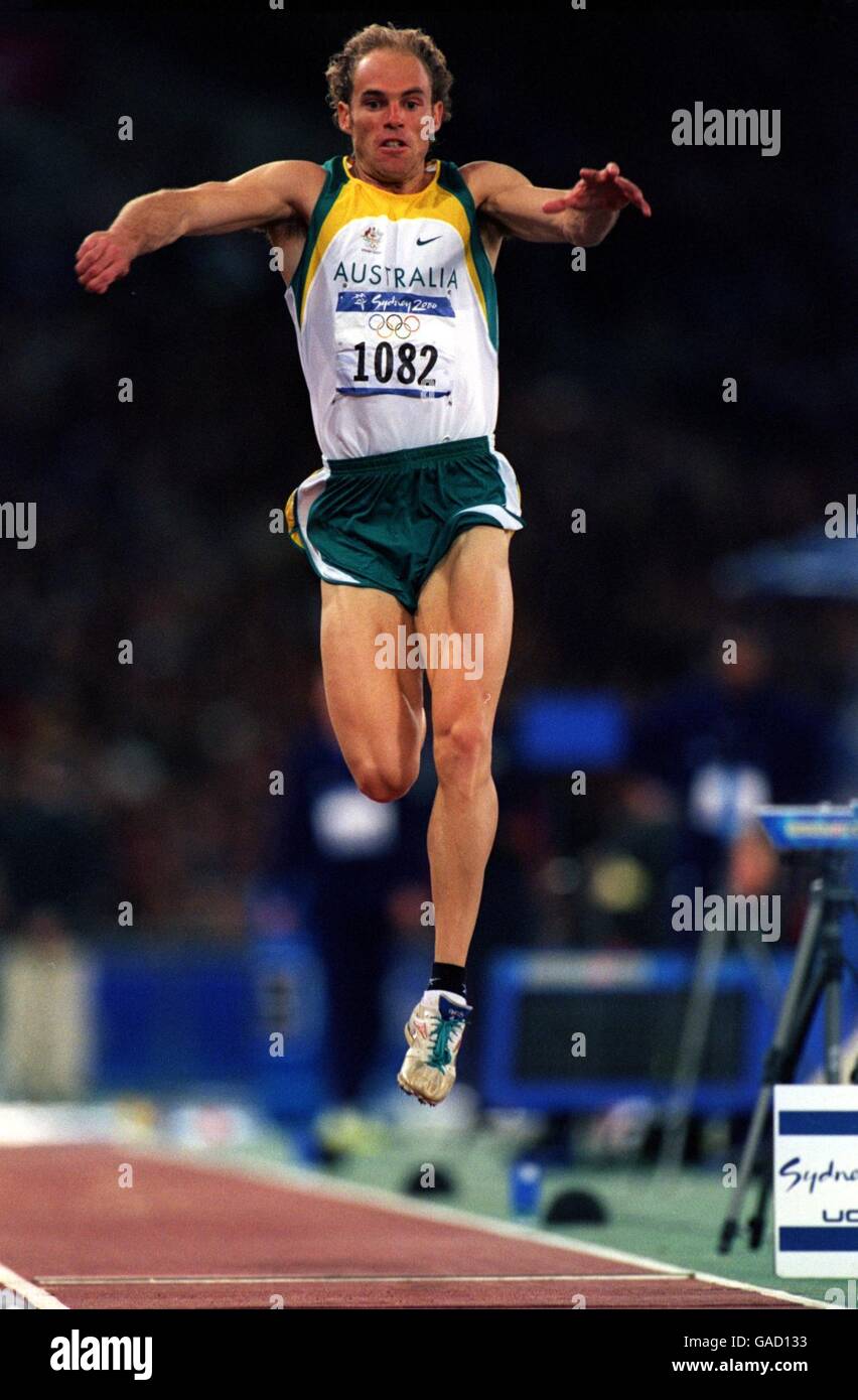 Australia's Andrew murphy in action in the triple jump final Stock ...