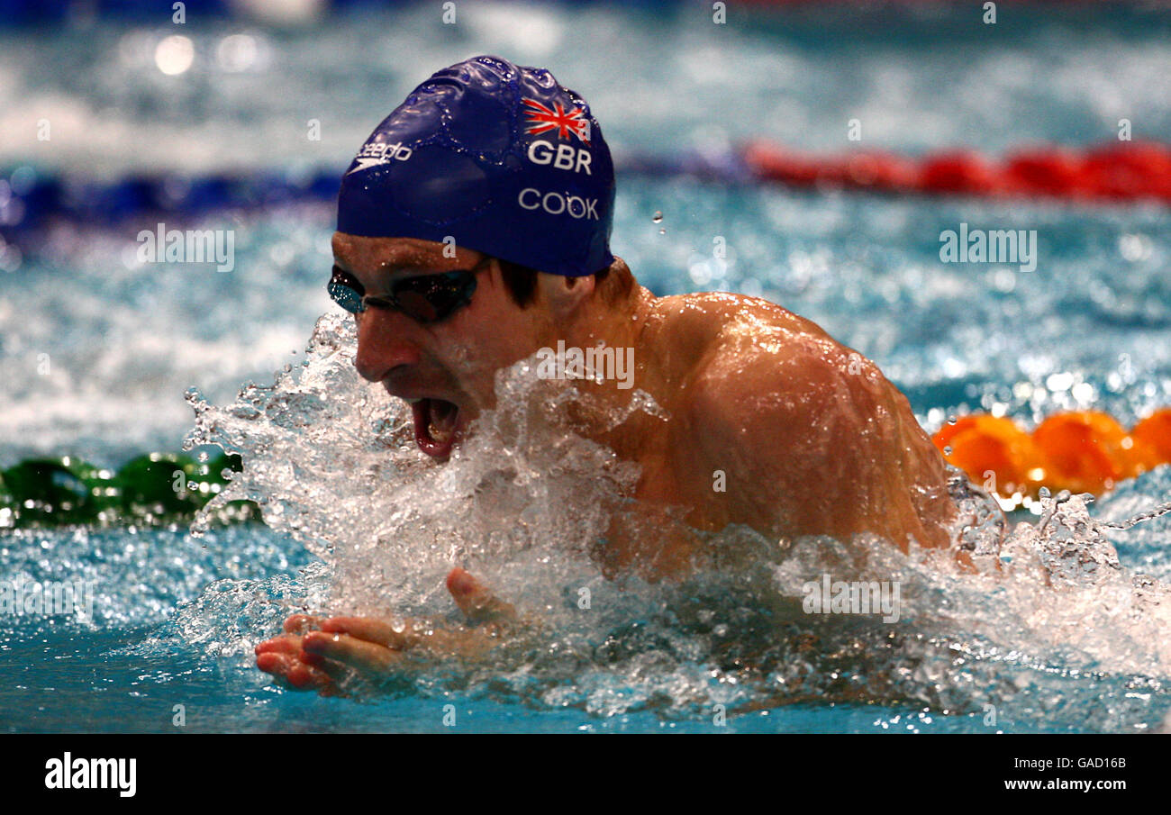 Great Britain's Chris Cook in action during the Men's 100m Breastroke ...