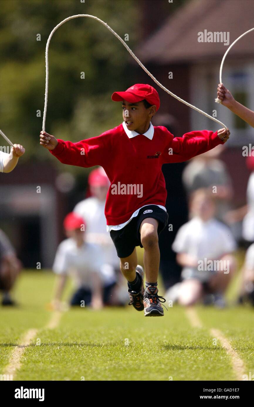 Athletics - The Jesse Gray School Sports Day Stock Photo - Alamy