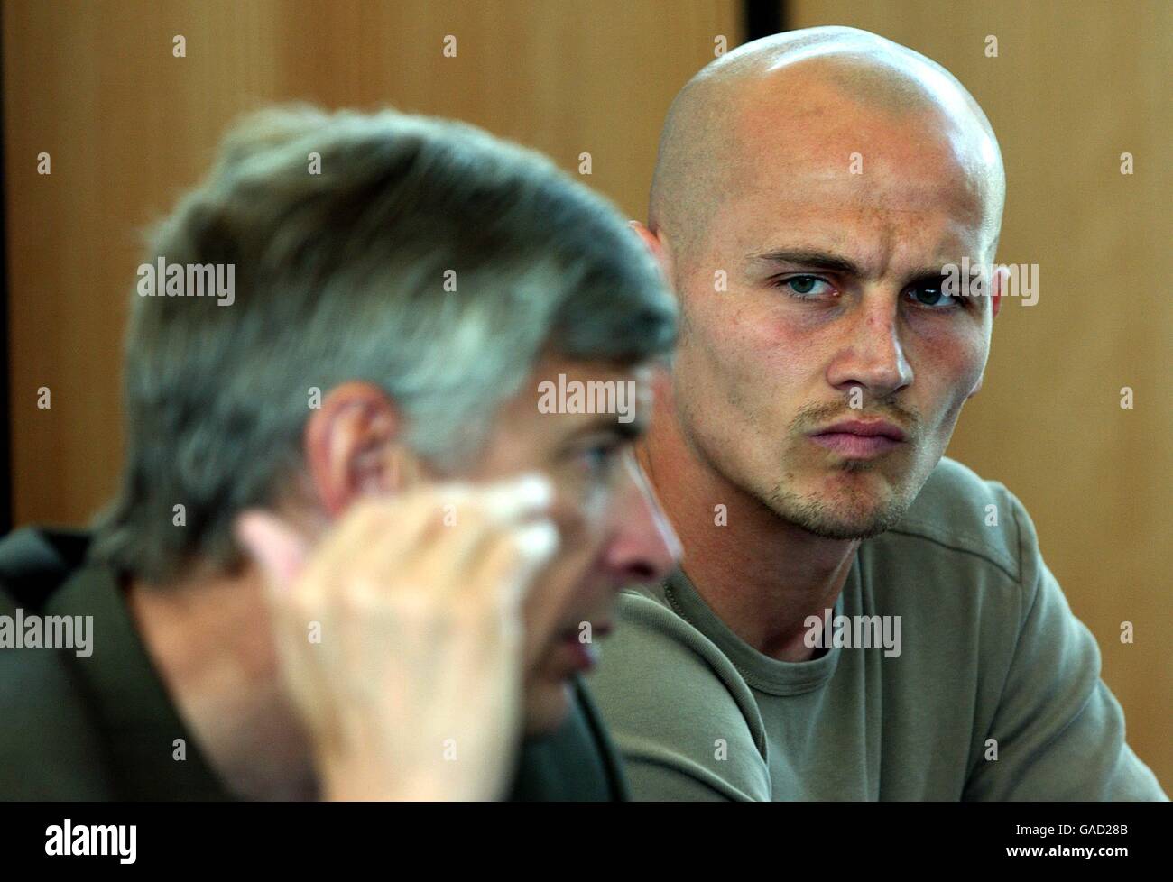 Pascal Cygan Signs To Arsenal High Resolution Stock Photography and ...