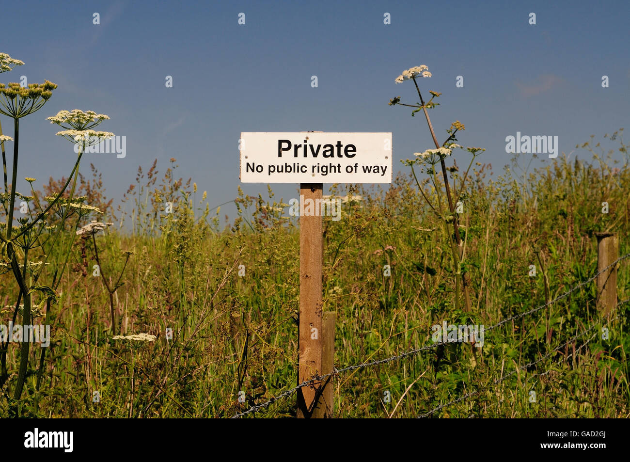 No public right of way sign hi-res stock photography and images - Alamy