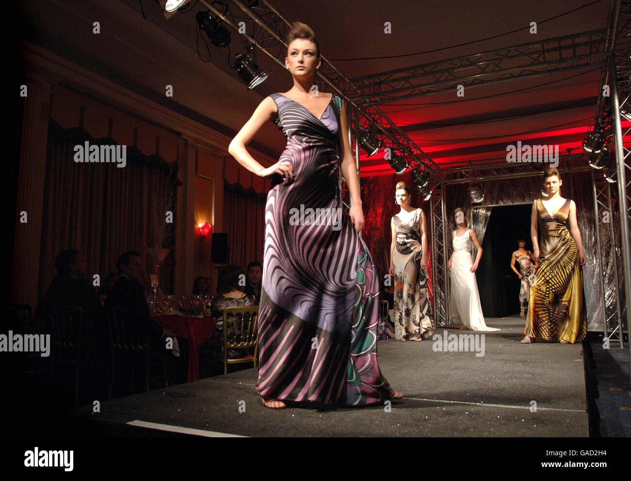 Models on the catwalk for the Fire and Ice Fashion Gala lunch in aid of ...