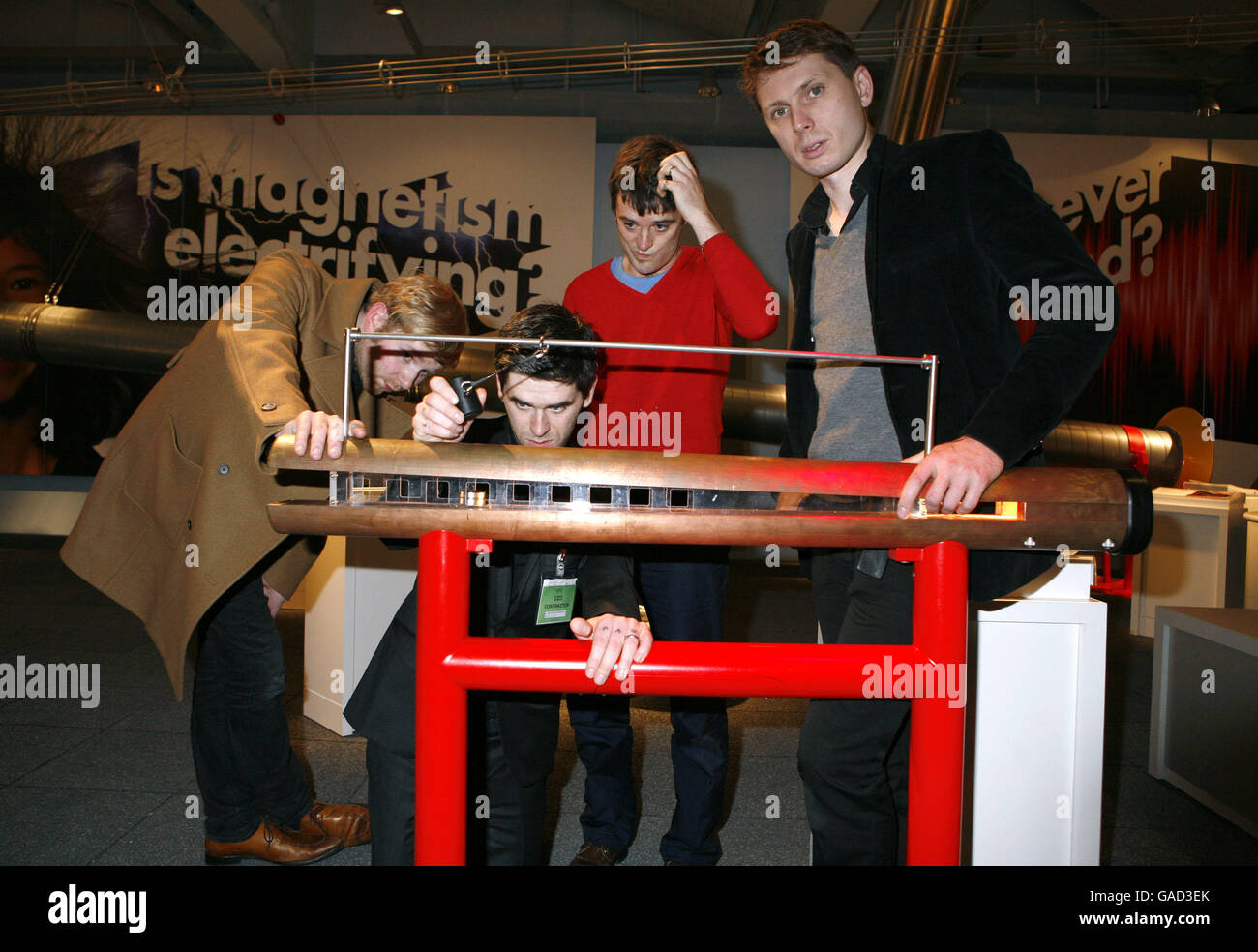 Franz ferdinand tour science museum exhibit london hi-res stock ...