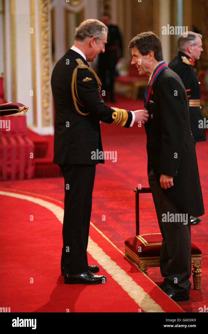 Sir John Sawers from New York is knighted by the Prince of Wales at ...