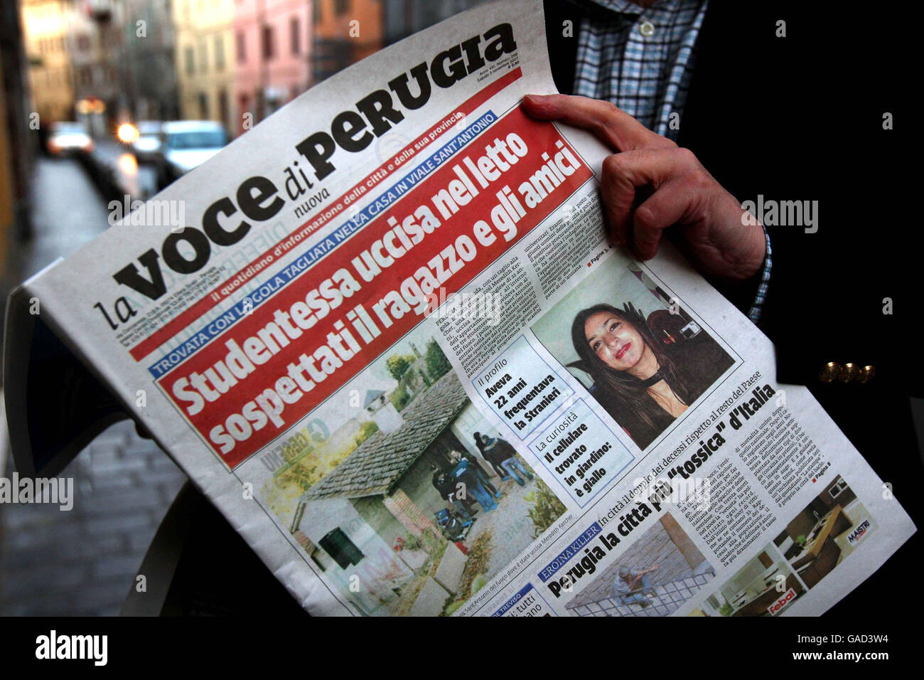 Meredith Kercher Murder Stock Photo Alamy