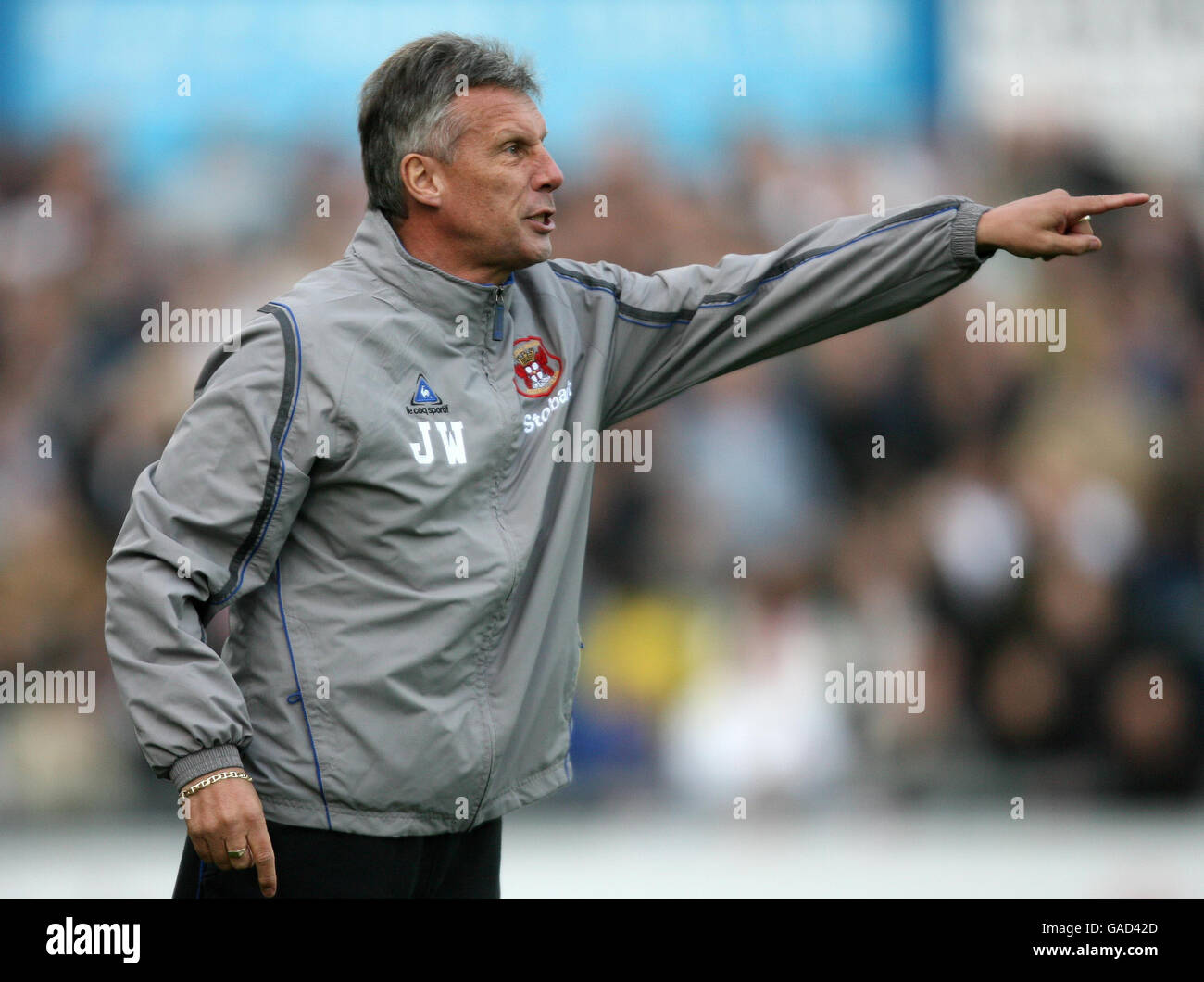 Carlisle United's manager John Ward during the Coca-Cola Football ...