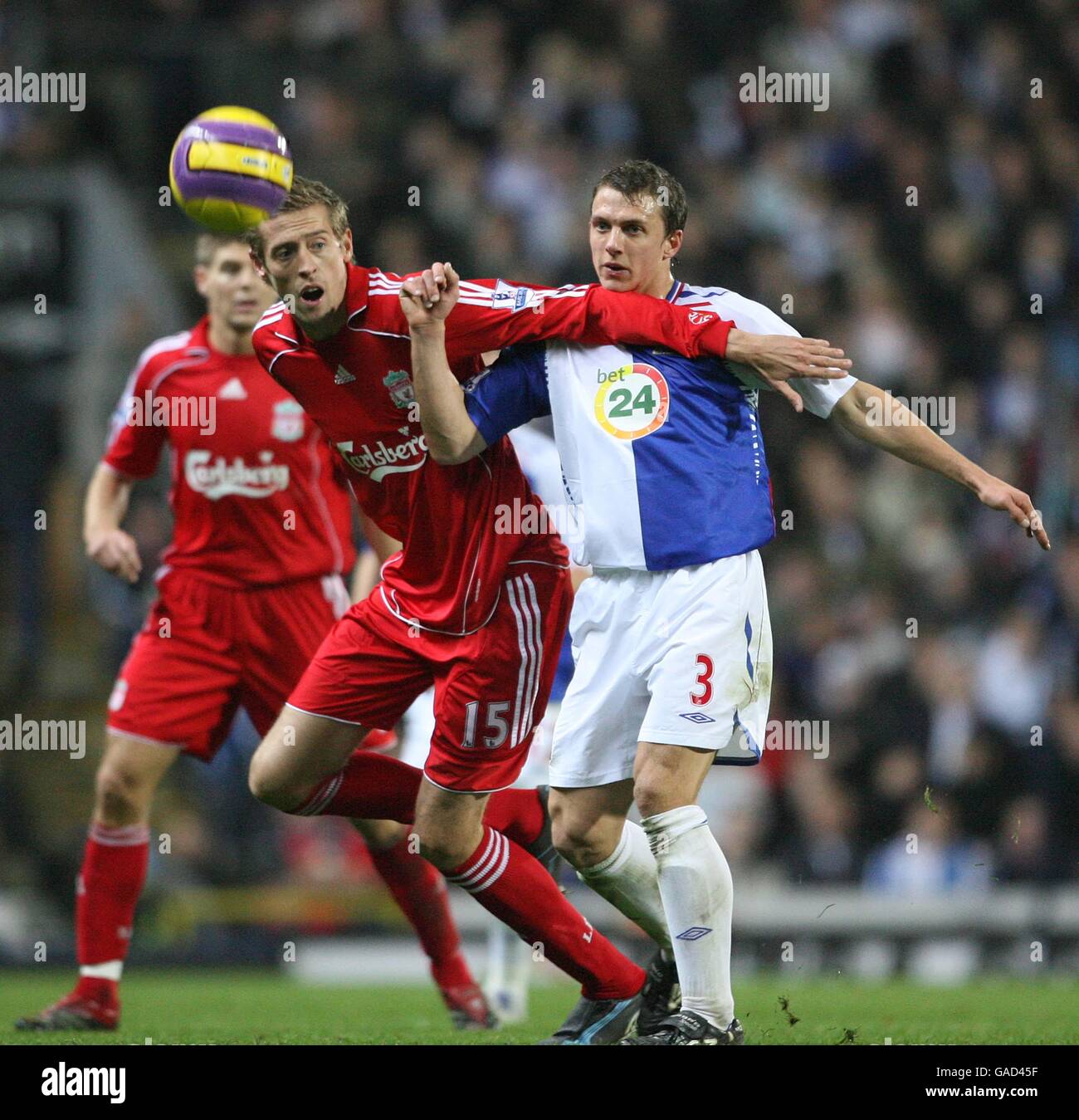 Peter crouch and stephen warnock hi-res stock photography and images ...