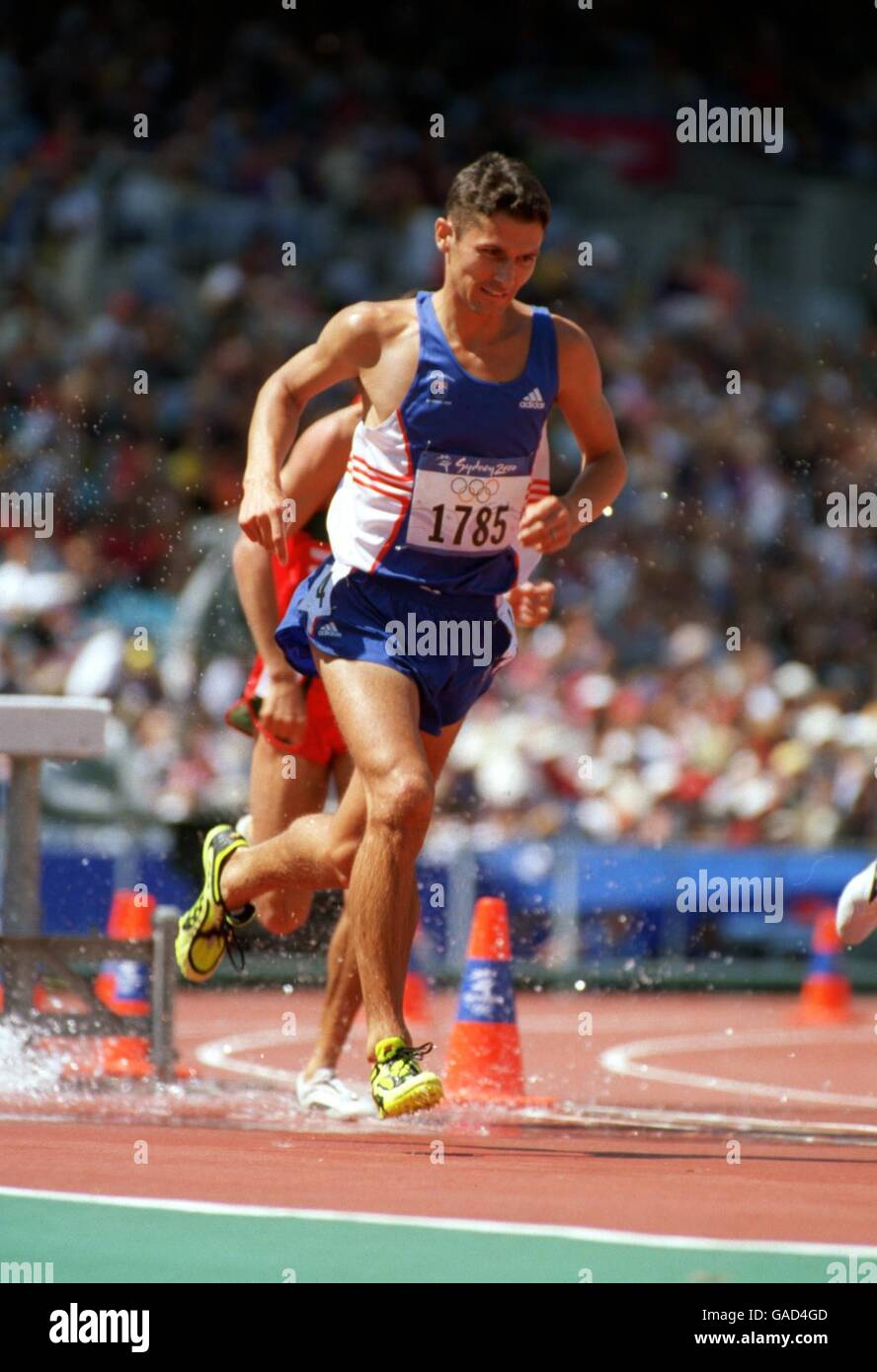 Great Britain's Justin Chaston in action in the steeplechase Stock ...