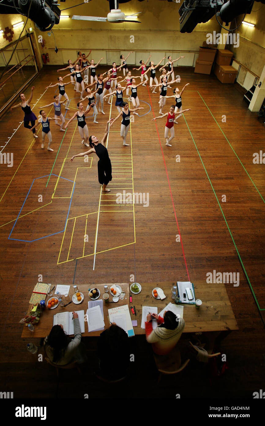 Henry Perkins at London Children's Ballet auditions Stock Photo - Alamy
