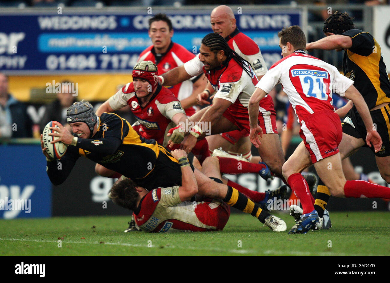 Rugby Union - EDF Energy Cup - London Wasps v Gloucester - Adams Park ...
