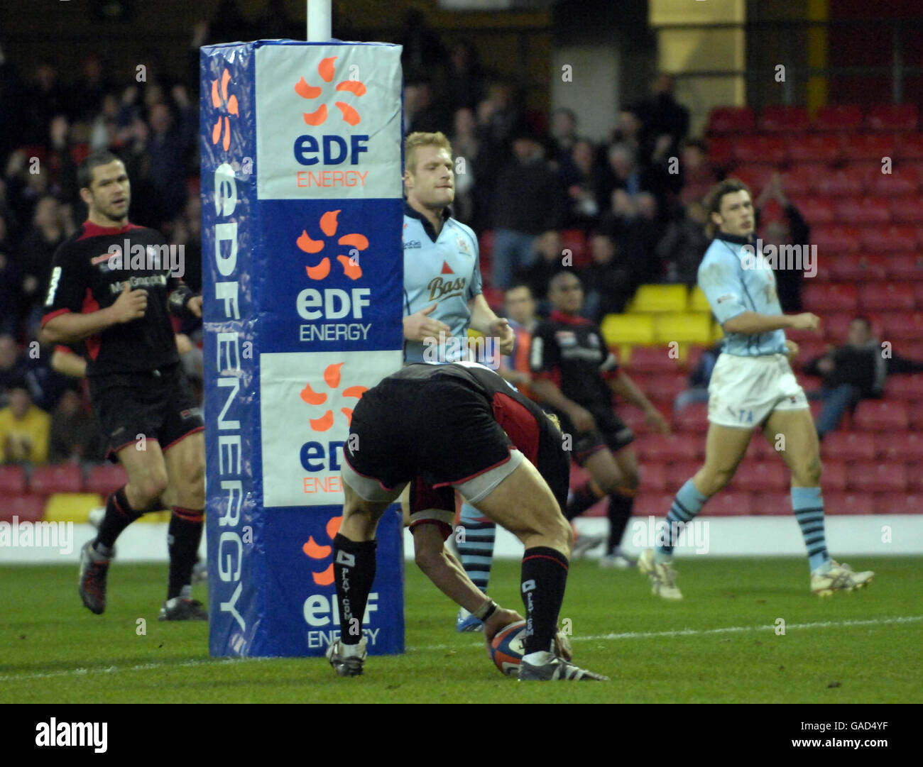 Rugby union edf energy cup saracens bristol vicarage road stadium hi ...