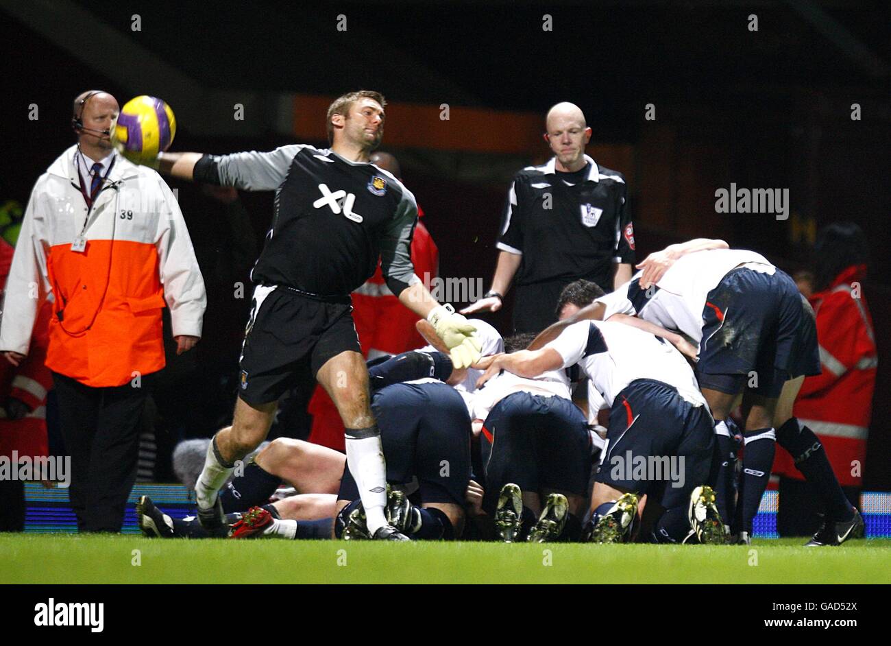 Bolton Wanderers' Kevin Nolan celebrates scoring the equalising goal ...