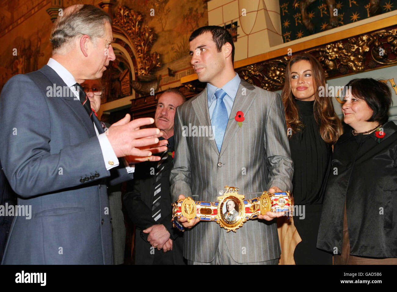 Joe calzaghe with his lifetime achievement belt at cardiff castle hi ...