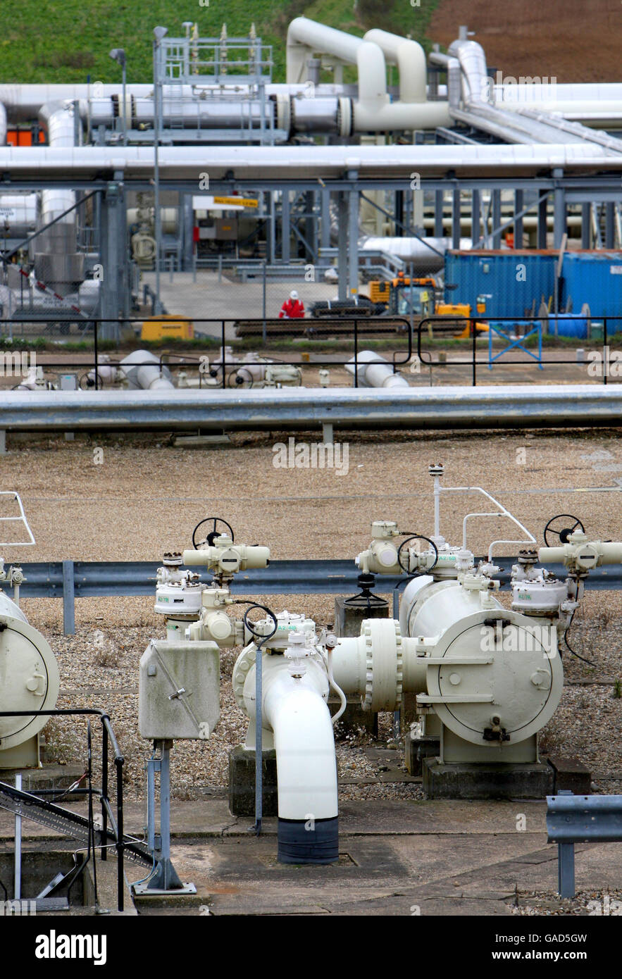 General view of the Bacton Gas Terminal, at Bacton, North Norfolk Stock ...