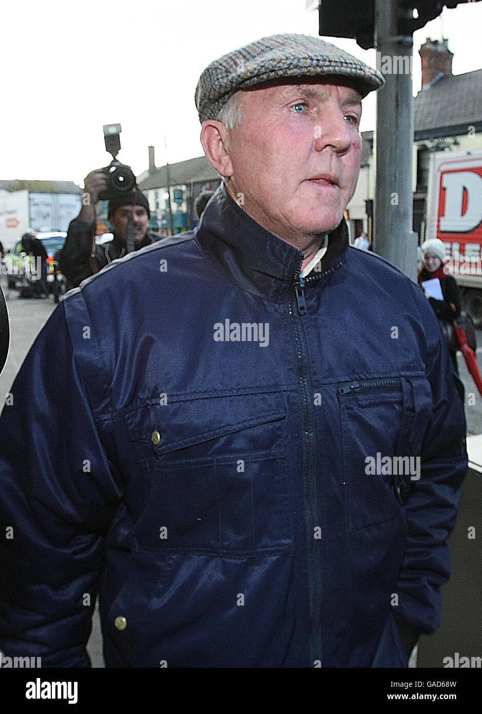 Thomas "Slab" Murphy, a millionaire Irish republican, outside Ardee ...
