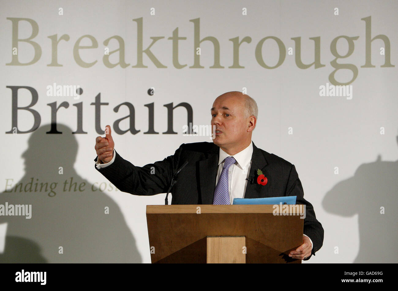 Former Conservative Party leader Iain Duncan Smith talks about the ...