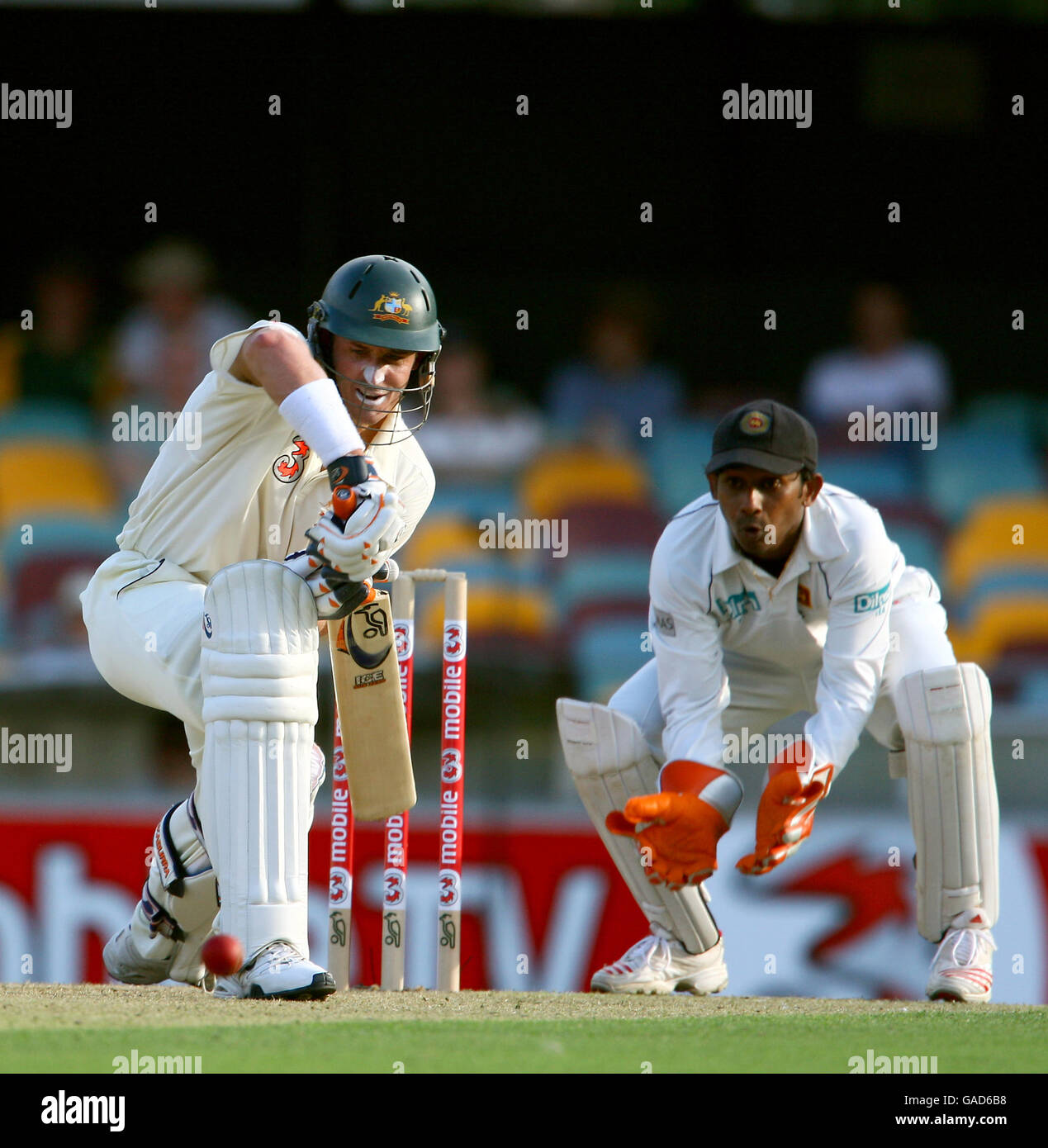Australia's Michael Hussey in action during match against Sri Lanka ...