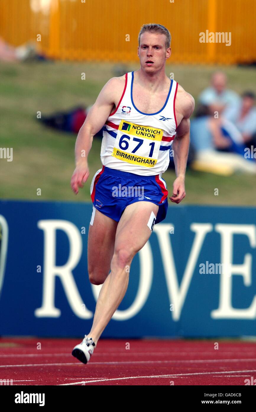 Jared deacon competes in the mens 400m hi-res stock photography and ...