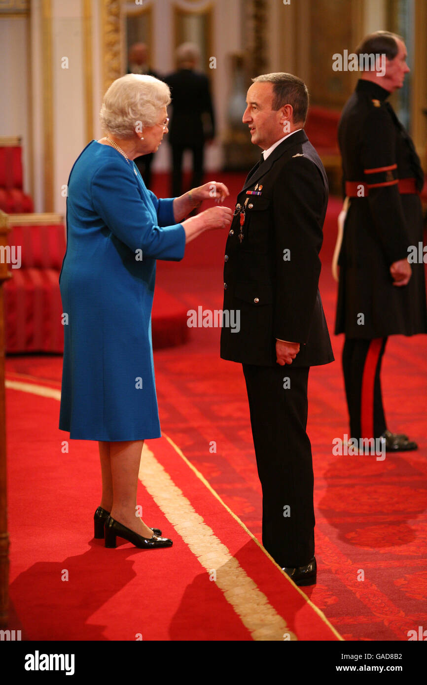 Mr. Stephen Johnson from Hull is made an MBE by The Queen at Buckingham ...