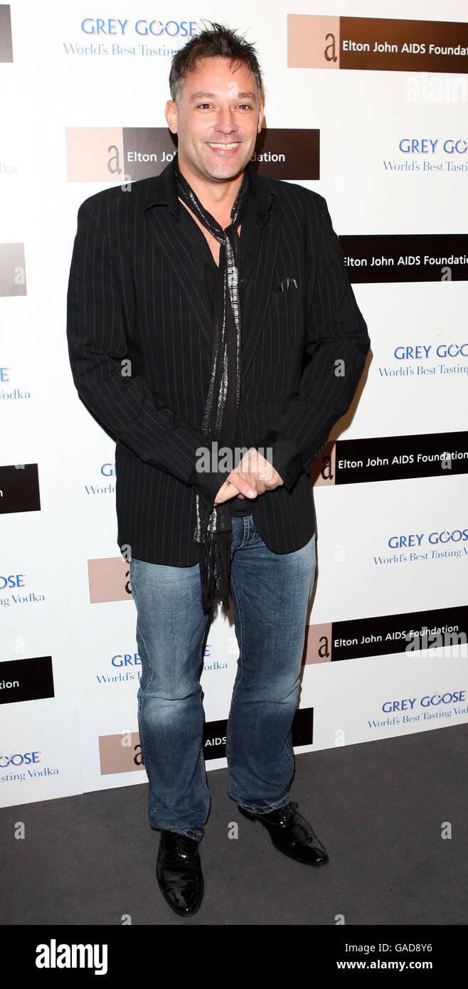 Toby Anstis arrives at the Grey Goose Vodka and The Elton John AIDS ...