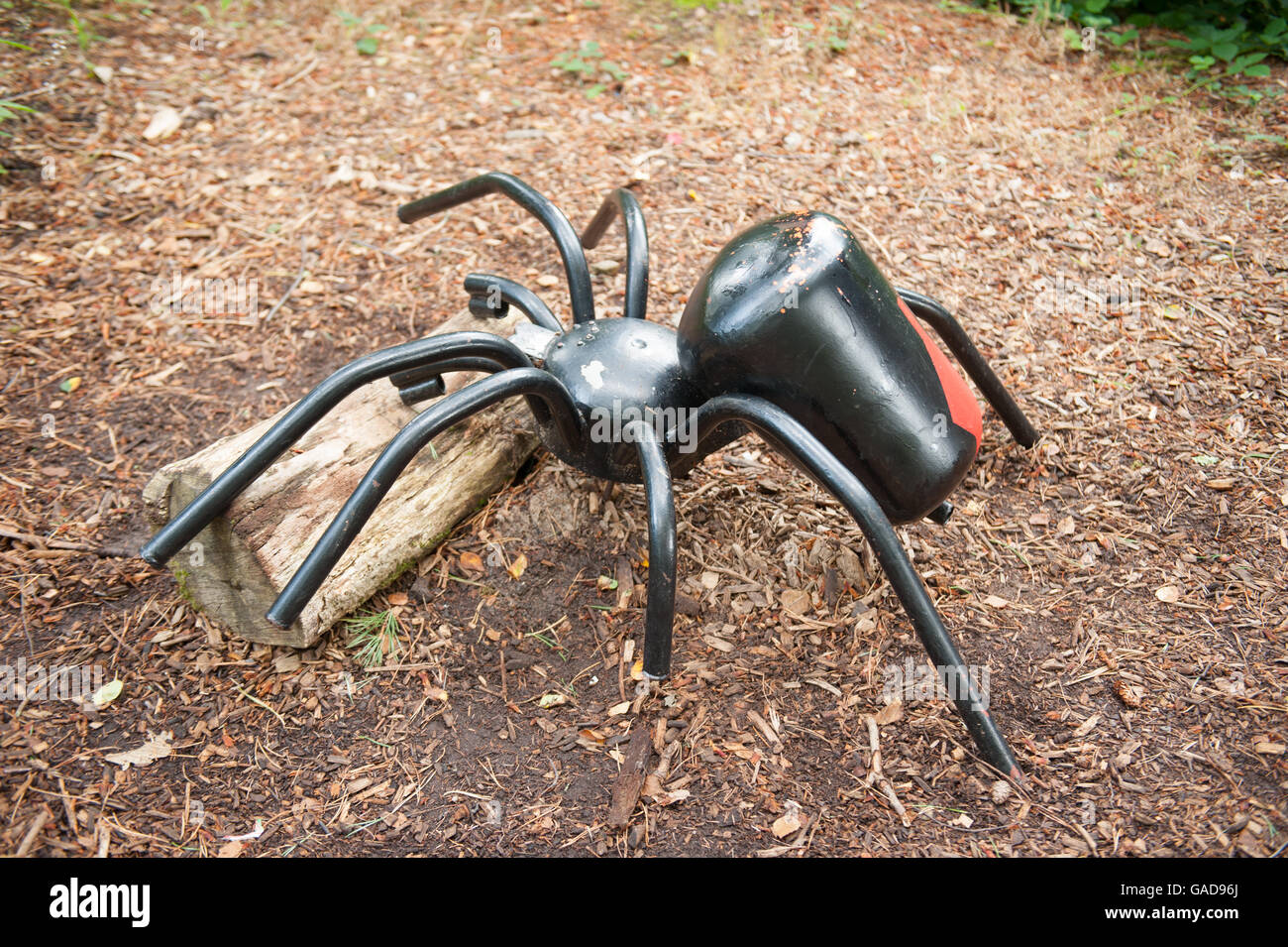 Metal Model of a Spider in the Children's Play Area "The Brash" at the ...