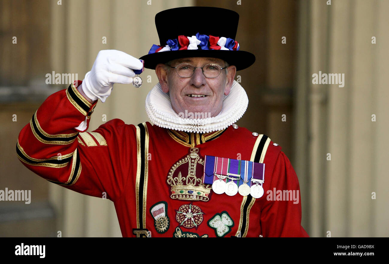 Yeoman Serjeant Michael Bostock, Her Majesty's Tower of London with the ...