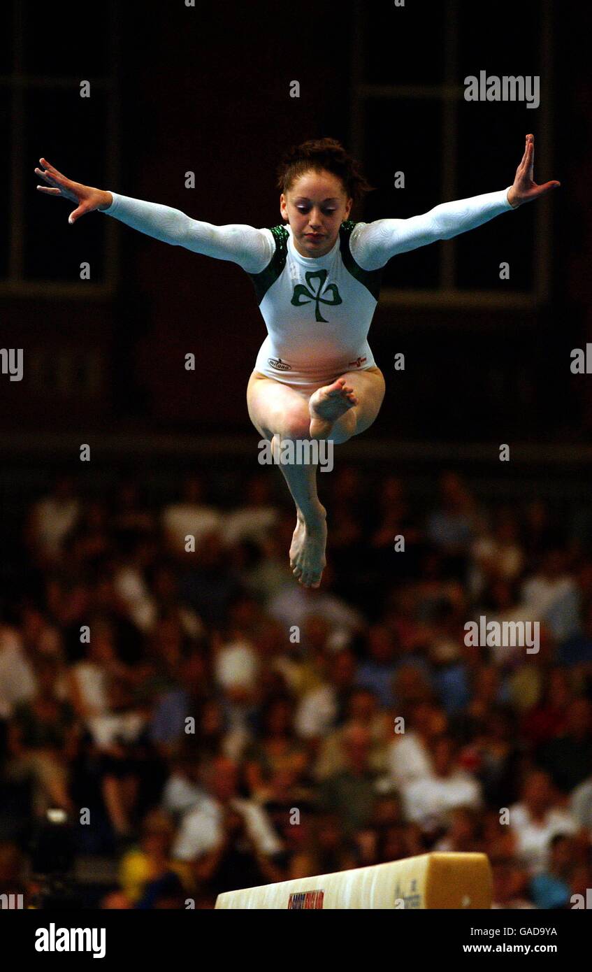 Northern irelands katie slader on the beam hi-res stock photography and ...