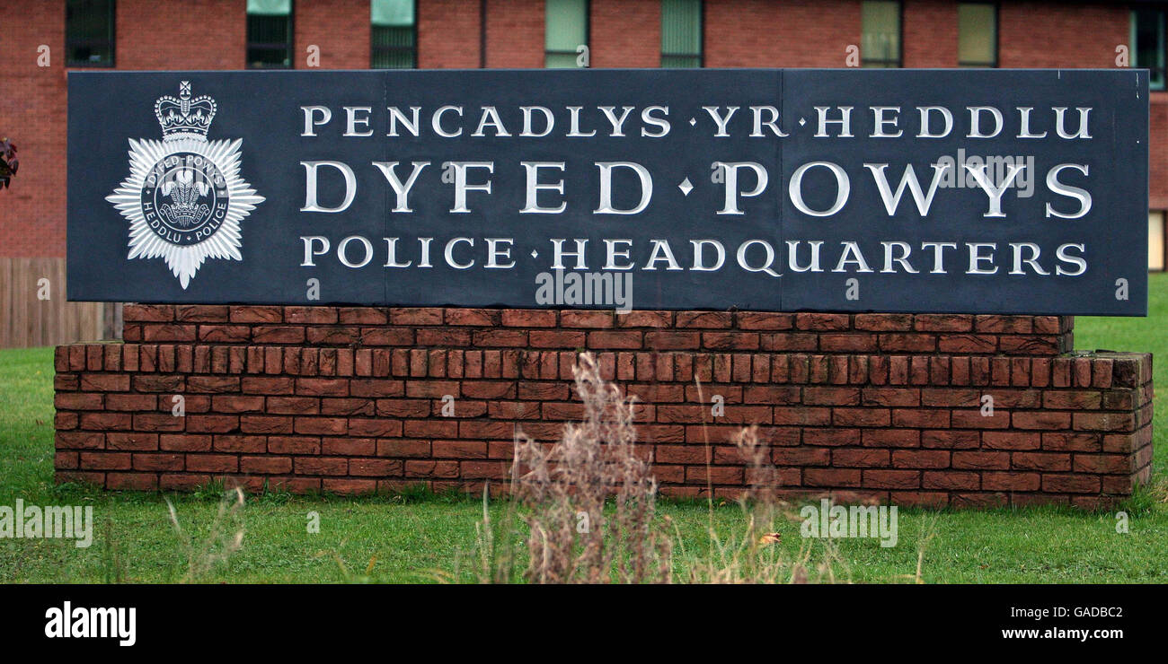 Dyfed powys police headquarters in nantgaredig outside carmarthen hi ...