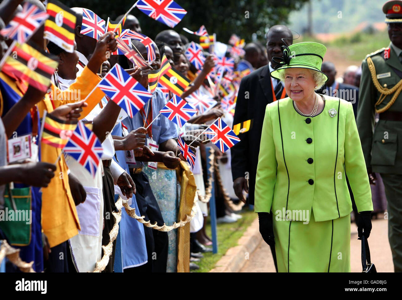 The Queen on a visit to a specialist Aids clinic and children's ...