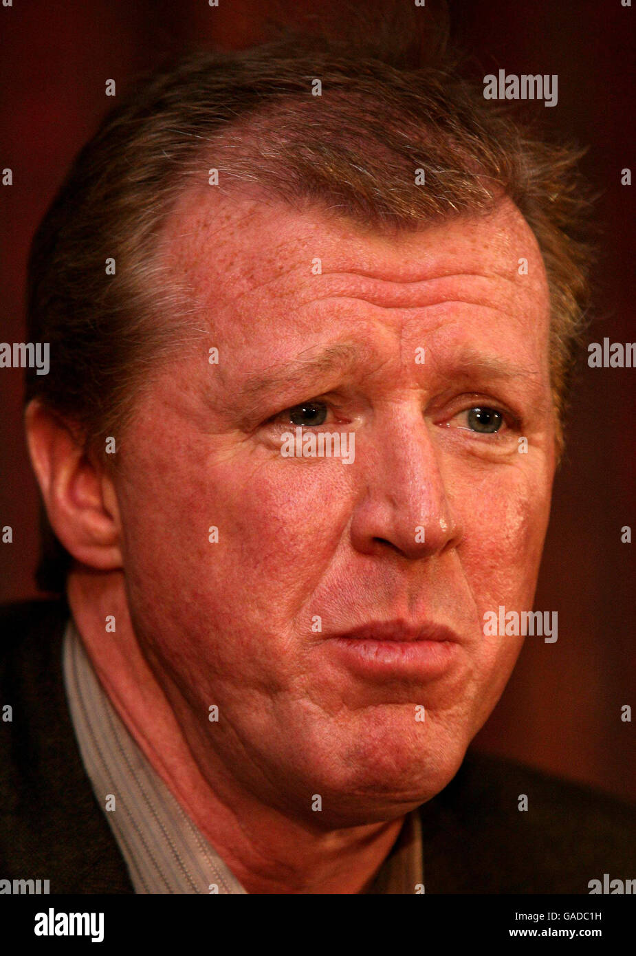 Former England football manager Steve Mc Claren answers questions from ...