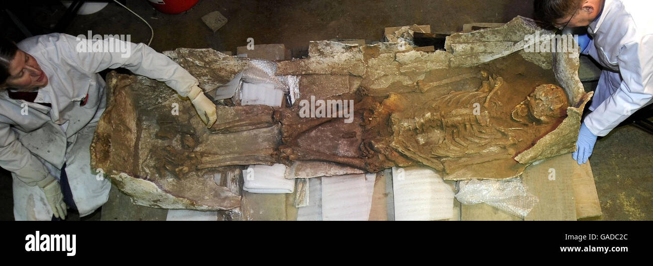 York roman skeleton hi-res stock photography and images - Alamy