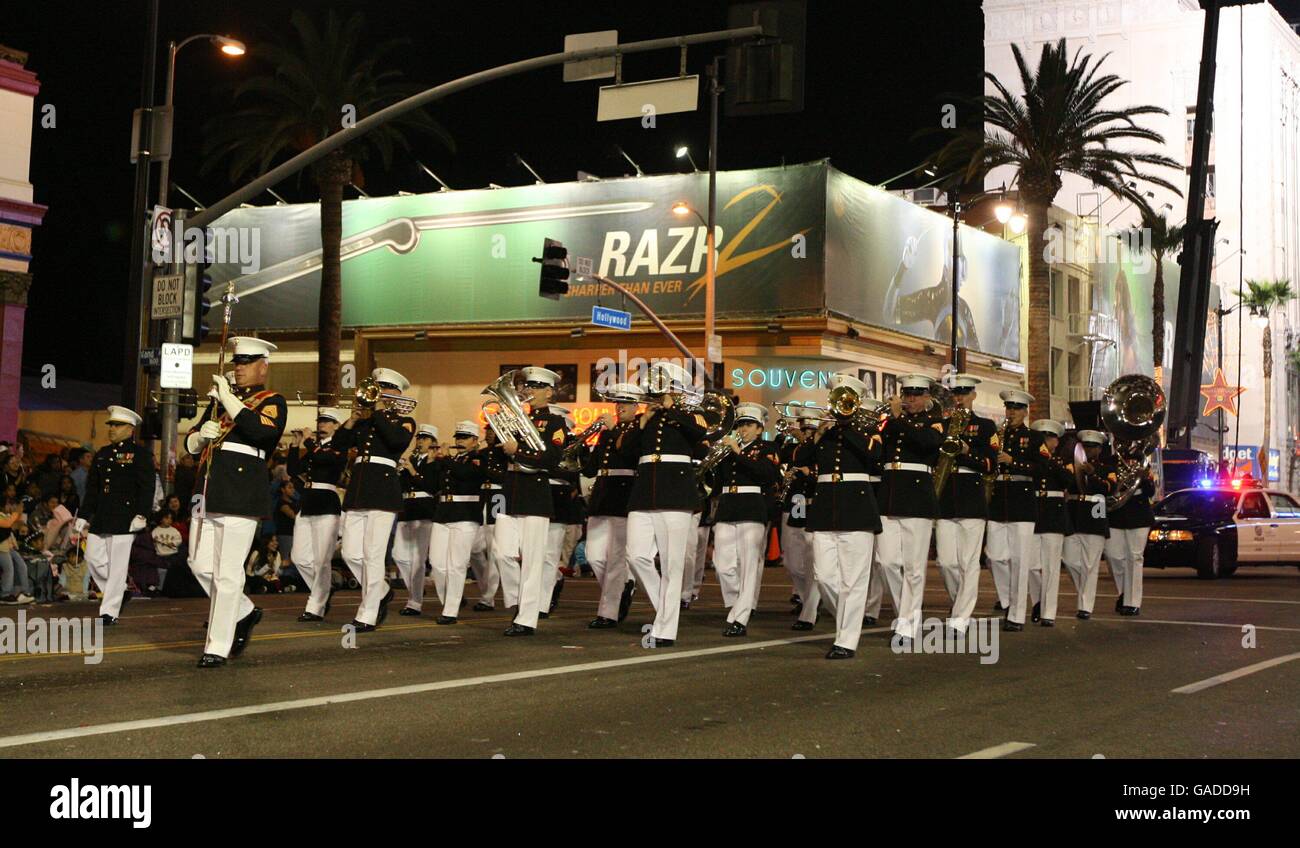 Takes part in the hollywood holiday parade in los angeles hi-res stock ...