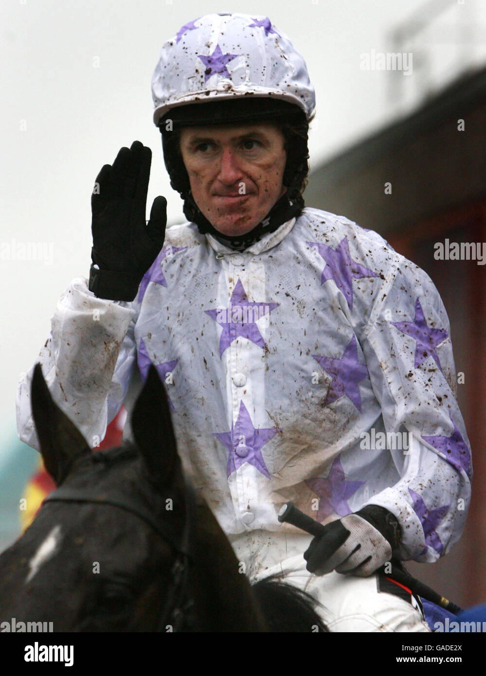 Horse Racing - Ludlow Racecourse. Jockey Tony McCoy on Thunder Rock ...