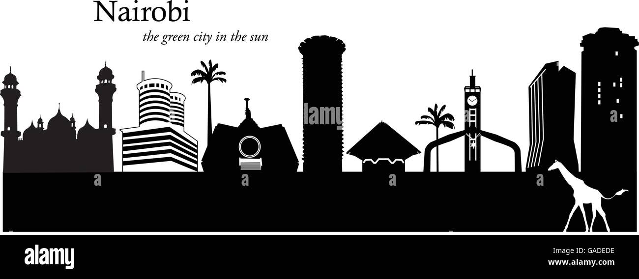 Nairobi skyline Stock Vector Images - Alamy