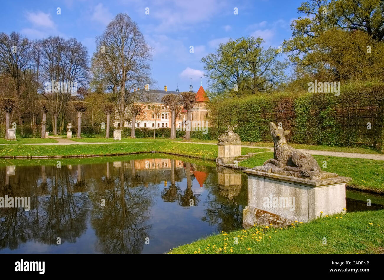 Altdoebern Schloss - Altdoebern castle in Lusatia, Germany Stock Photo ...
